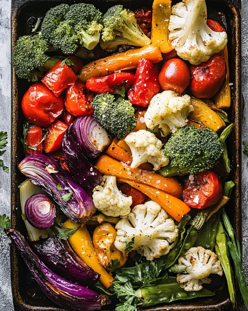 Easy Oven Roasted Mixed Vegetables