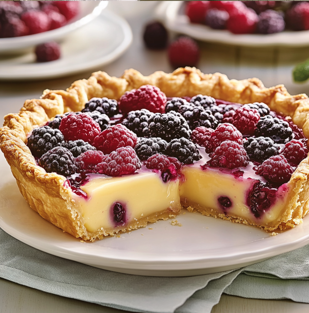 Berry Custard Pie