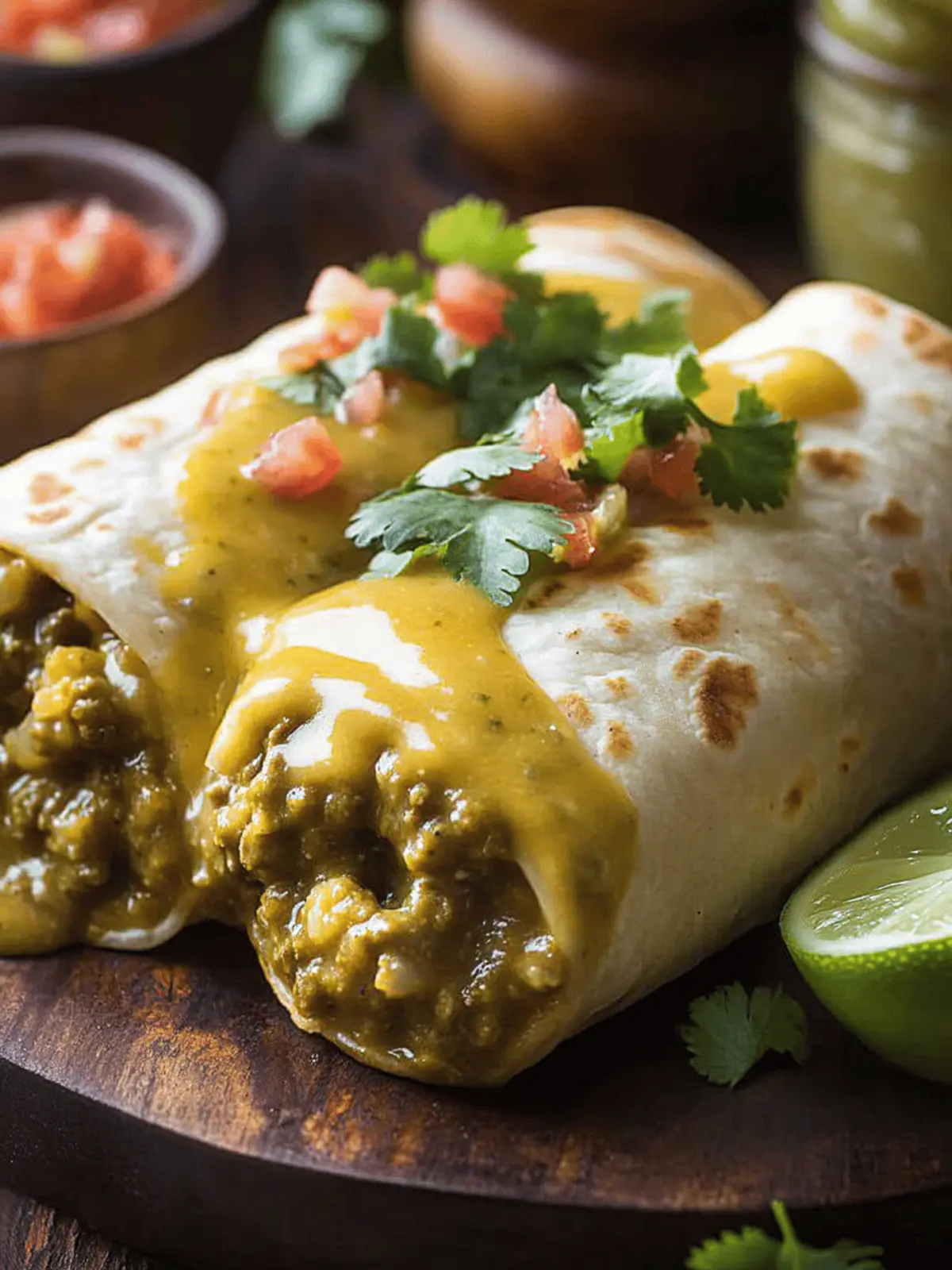 Irresistible Smothered Green Chili Burritos: A Cozy Dinner