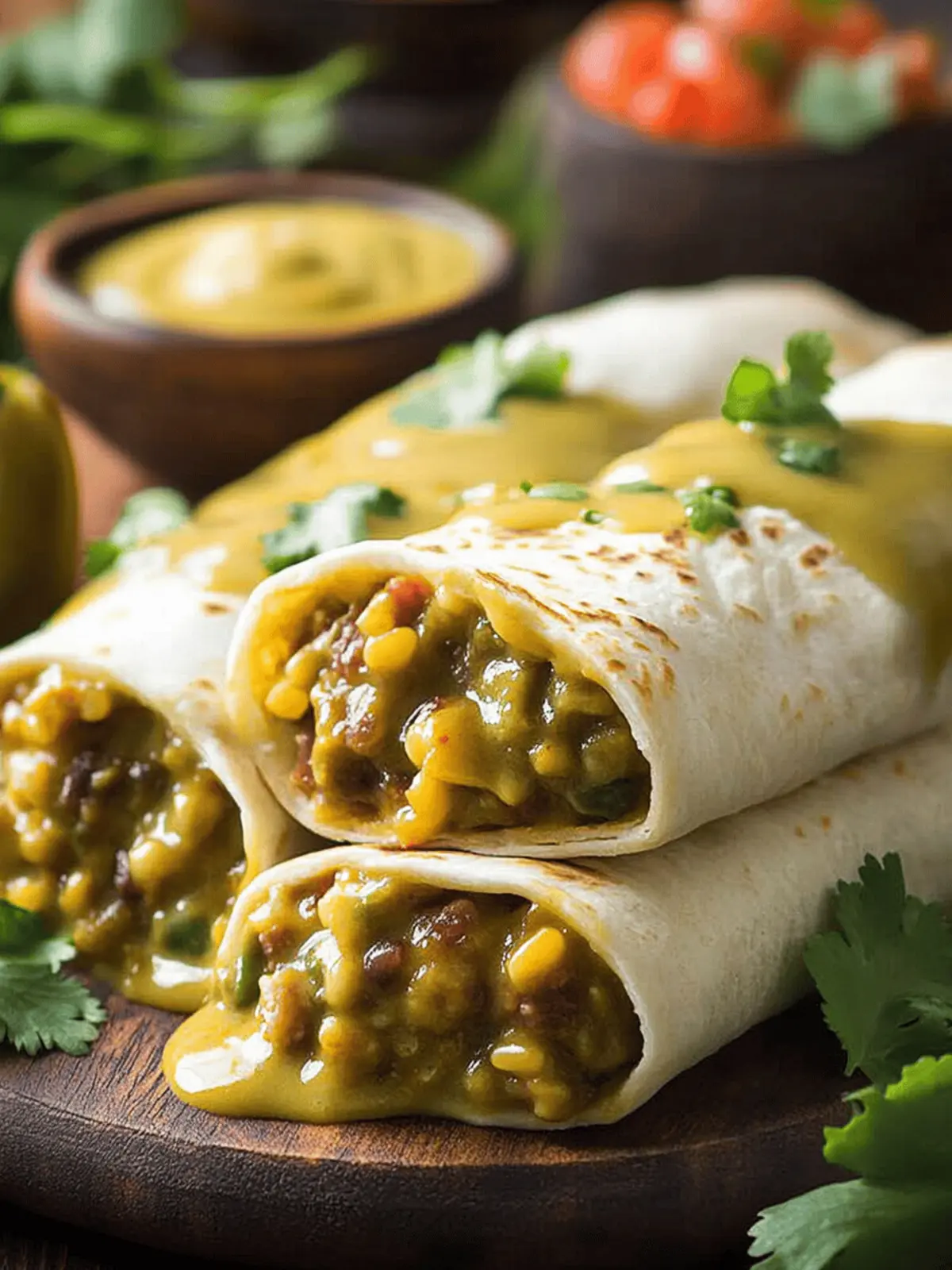 Irresistible Smothered Green Chili Burritos: A Cozy Dinner