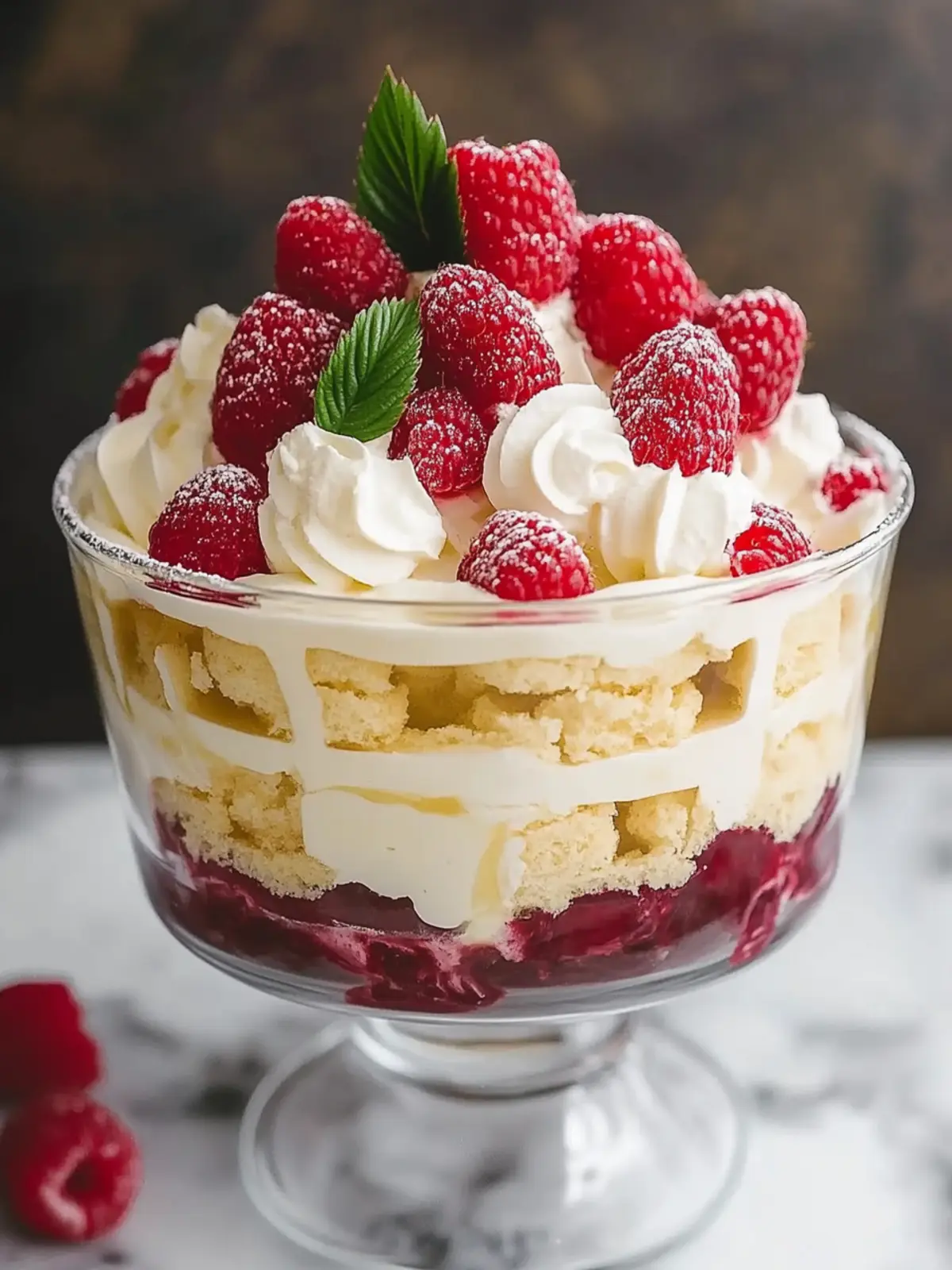 Delicious Raspberry White Chocolate Trifle for Easy Indulgence
