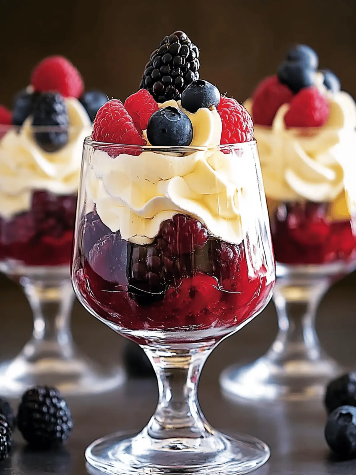 Delightful Mini Trifles with Fresh Fruits and Cream – Irresistible Dessert