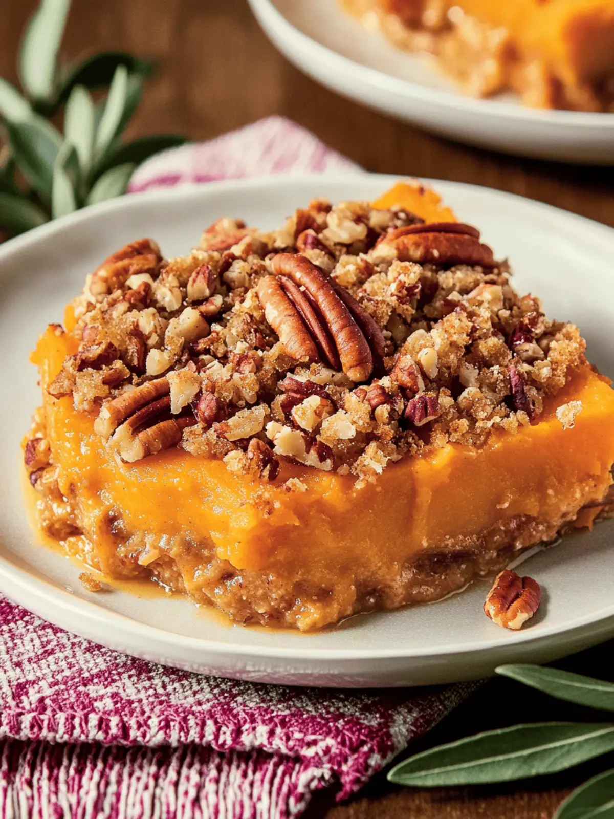 Irresistible Sweet Potato Casserole with Pecan Topping