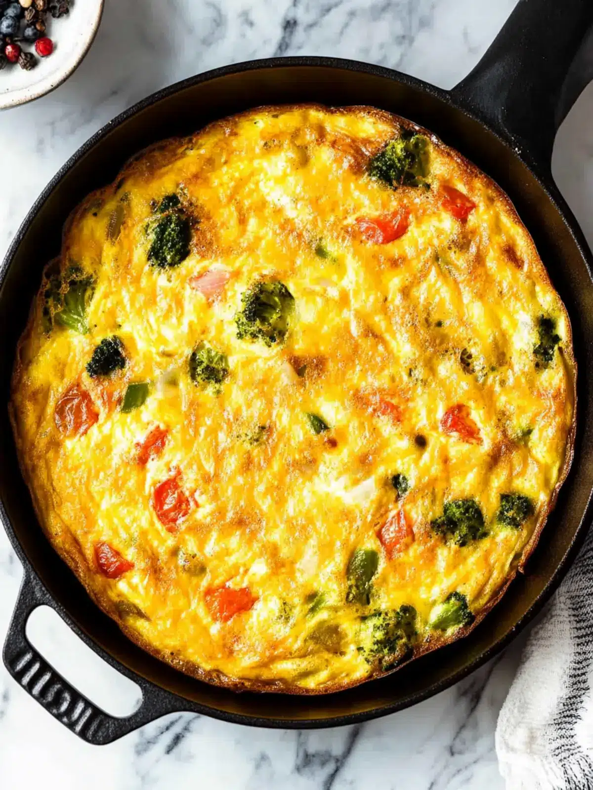 Easy Frittata: Delicious Vegetable Dish for Homemade Brunch