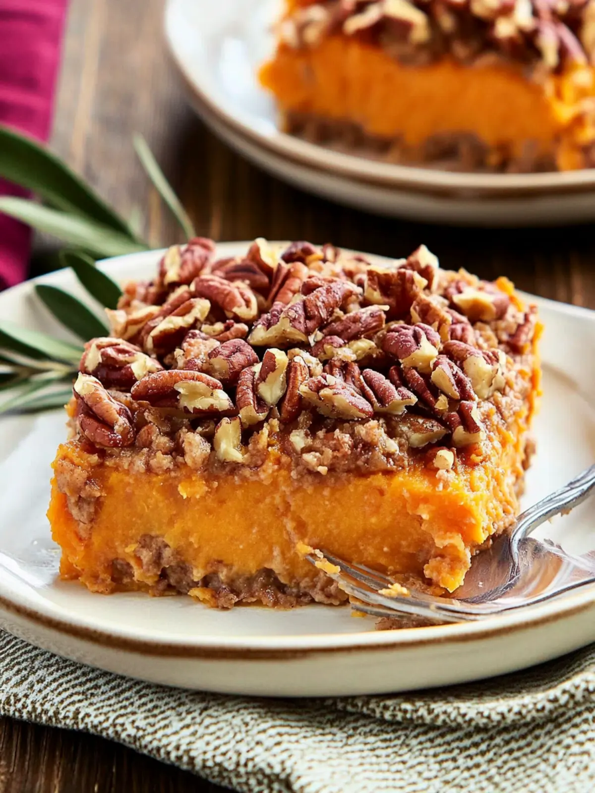 Delicious Sweet Potato Casserole with Pecan Topping Magic