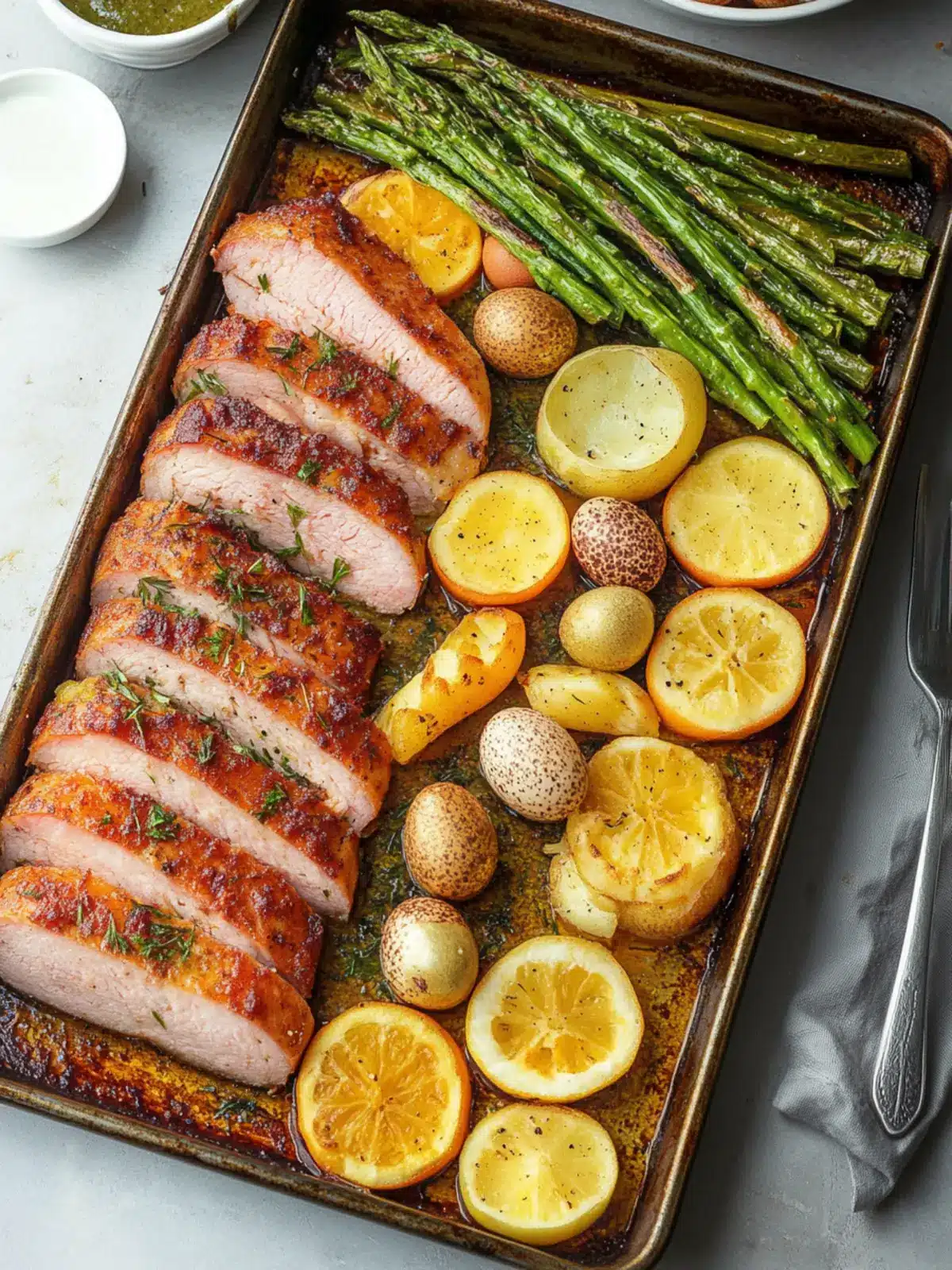 Easter Dinner on a Sheet Pan: Easy Ham and Pineapple Delight