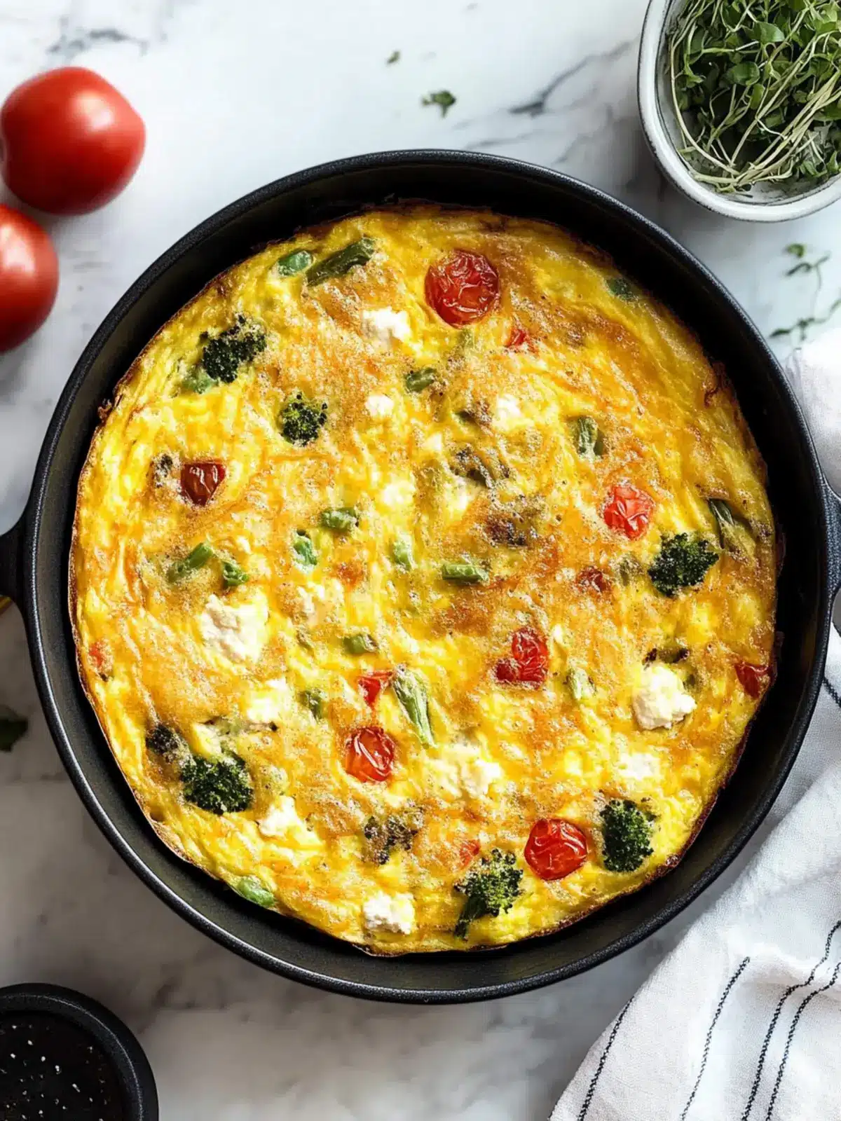 Savor the Ultimate Frittata Loaded with Veggies and Flavor