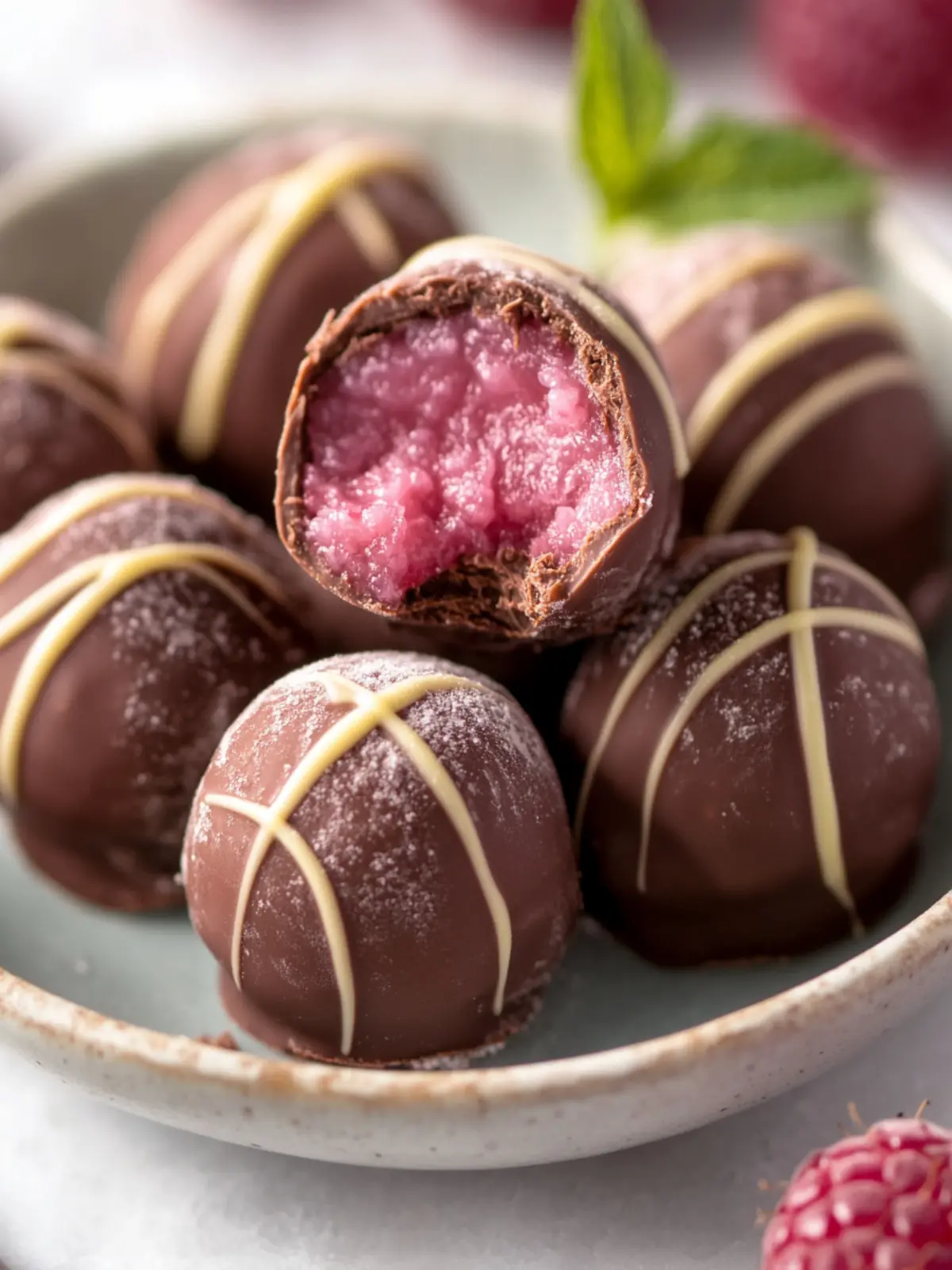 Irresistible Chocolate Raspberry Truffles for Sweet Indulgence