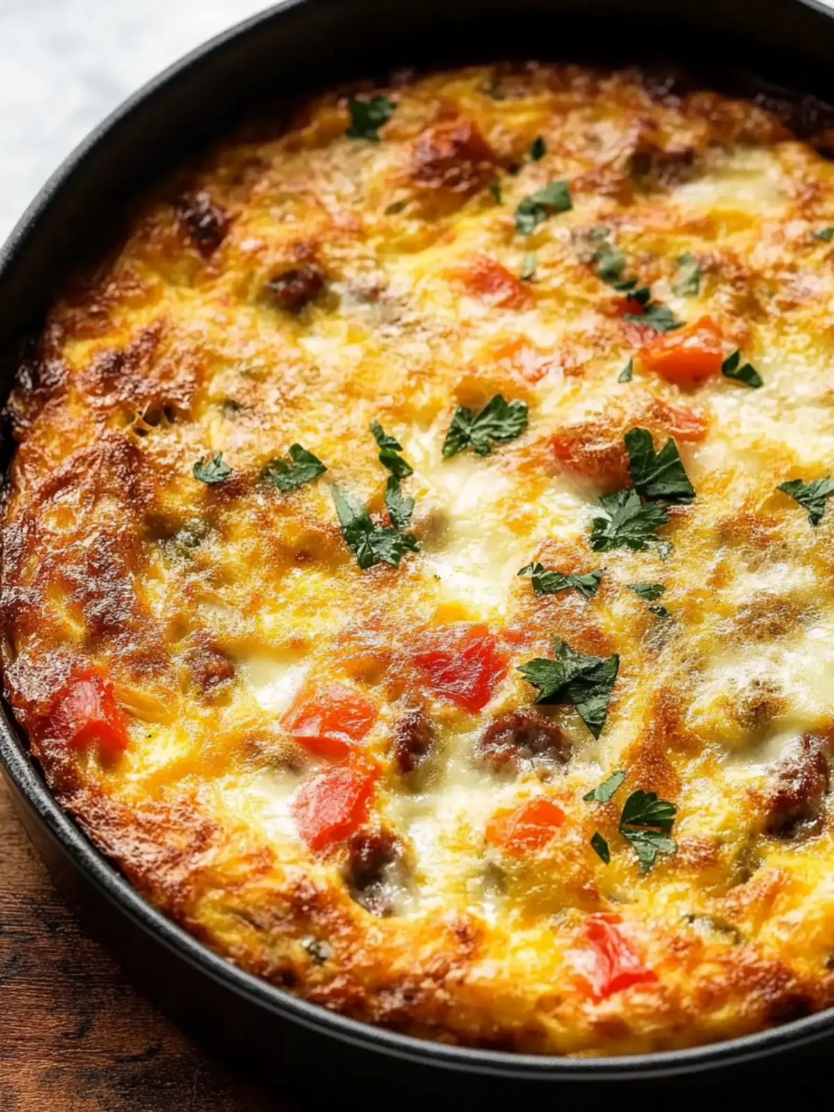 Ultimate Baked Provolone and Sausage Frittata for a Delicious Brunch