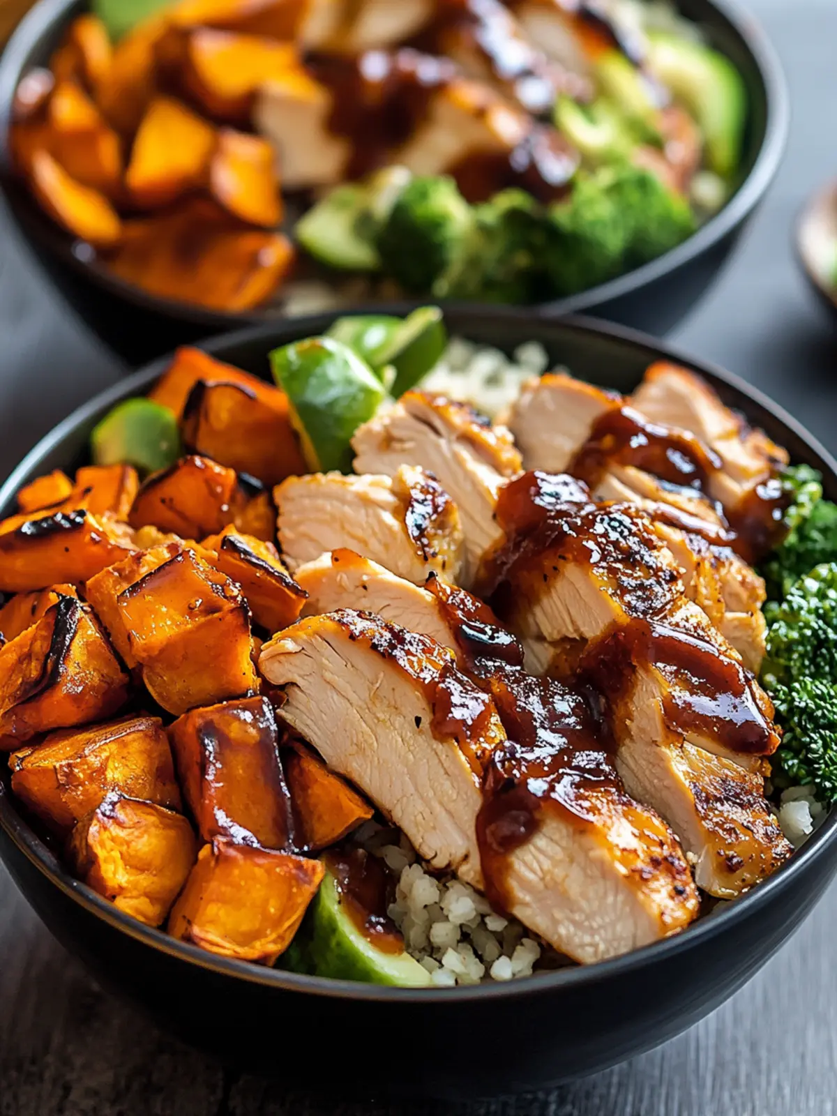 Ultimate BBQ Chicken & Roasted Sweet Potato Bowls Recipe