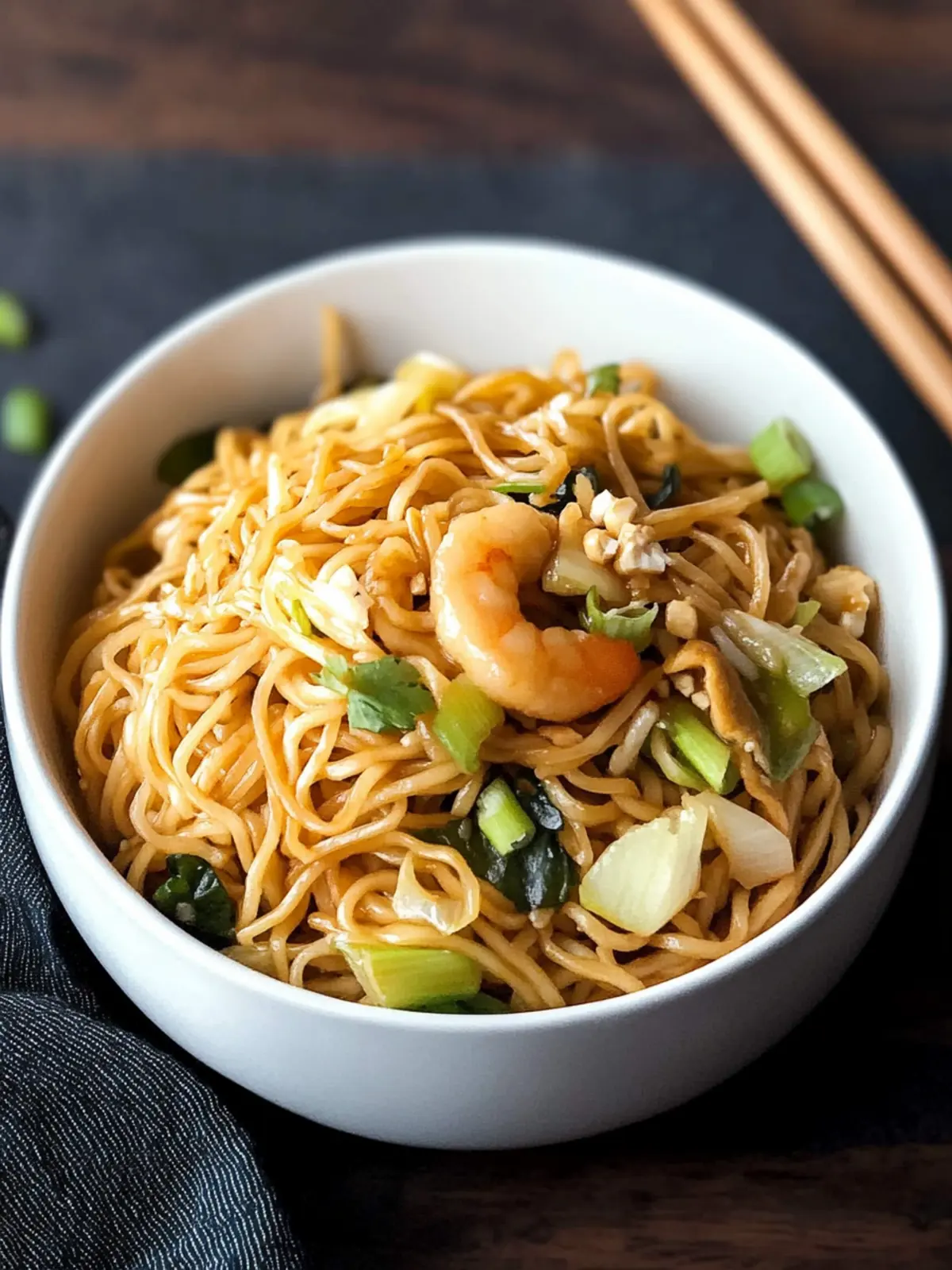 Easy Chinese Chow Mein Noodles with Delicious Cabbage