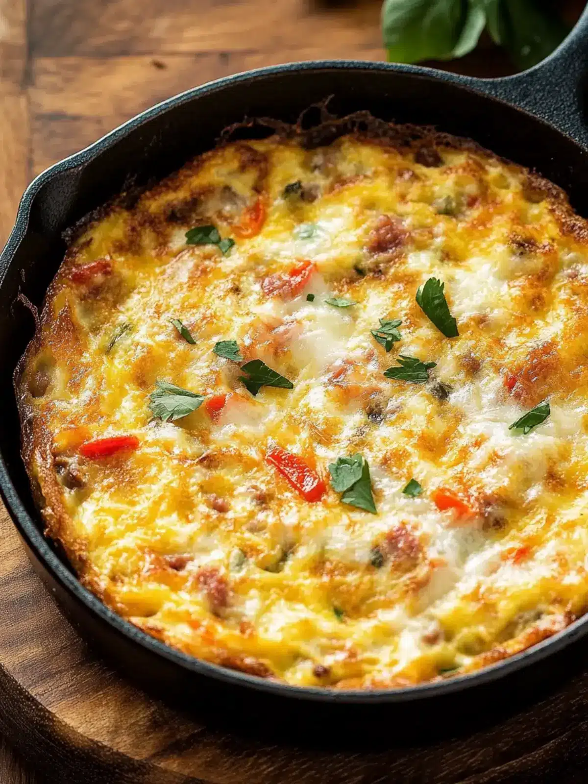 Ultimate Baked Provolone and Sausage Frittata for a Delicious Brunch