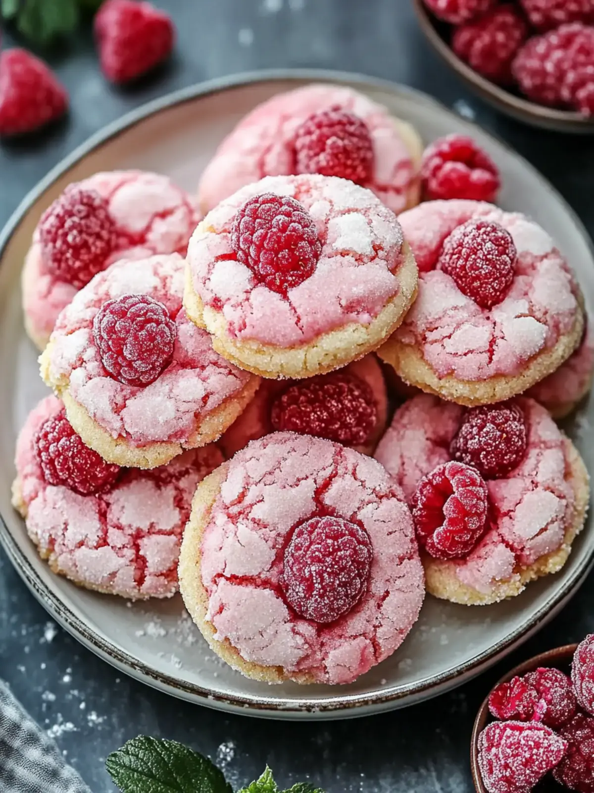 Delicious Raspberry Sugar Cookies with a Magical Twist