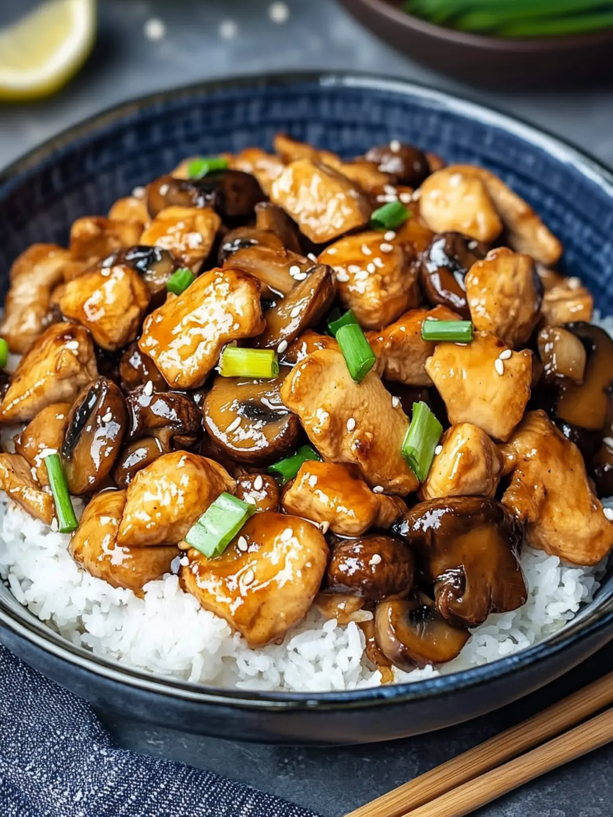 Irresistible Chinese Chicken and Mushrooms Stir-Fry Delight
