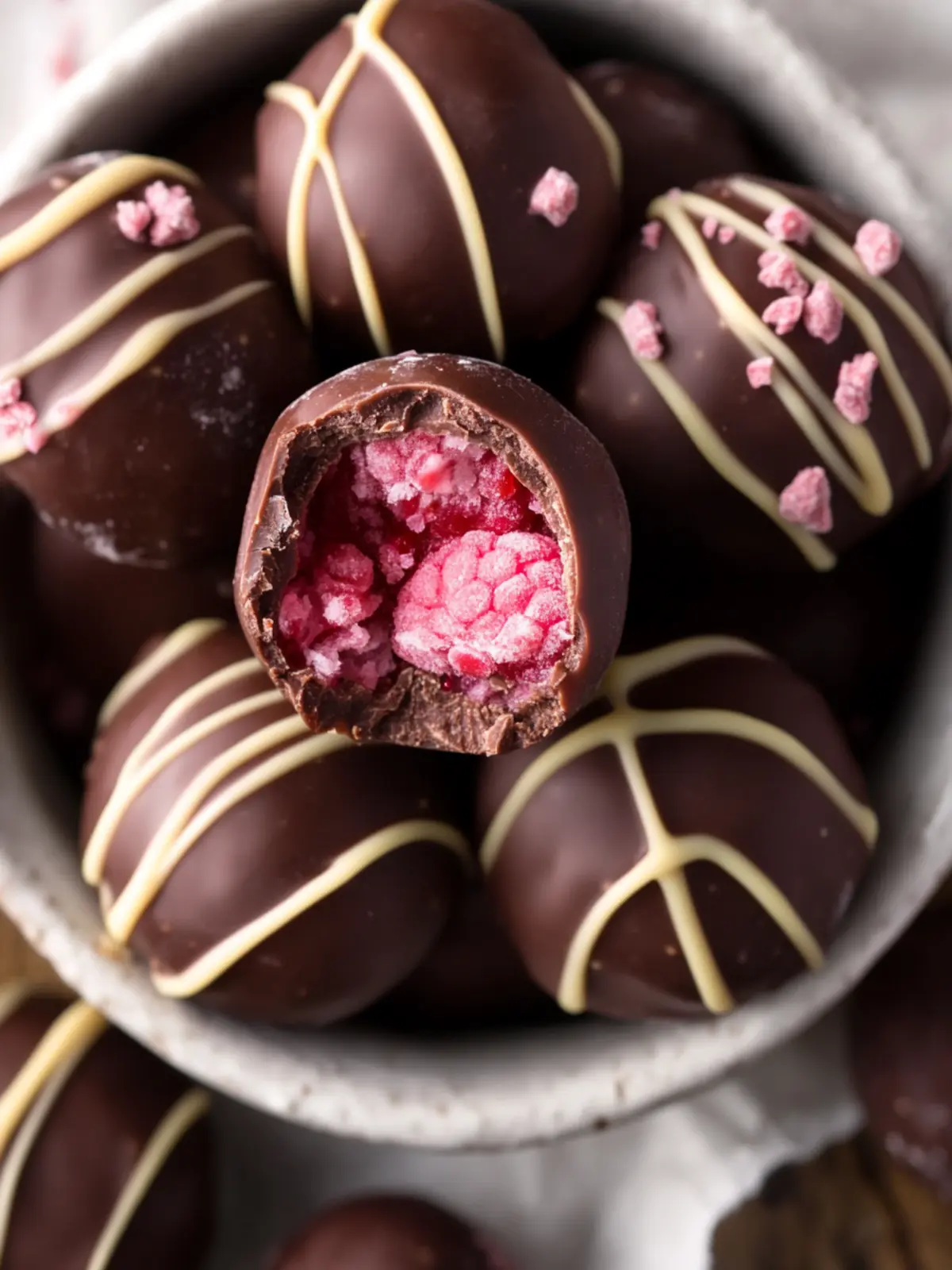 Irresistible Chocolate Raspberry Truffles for Sweet Indulgence