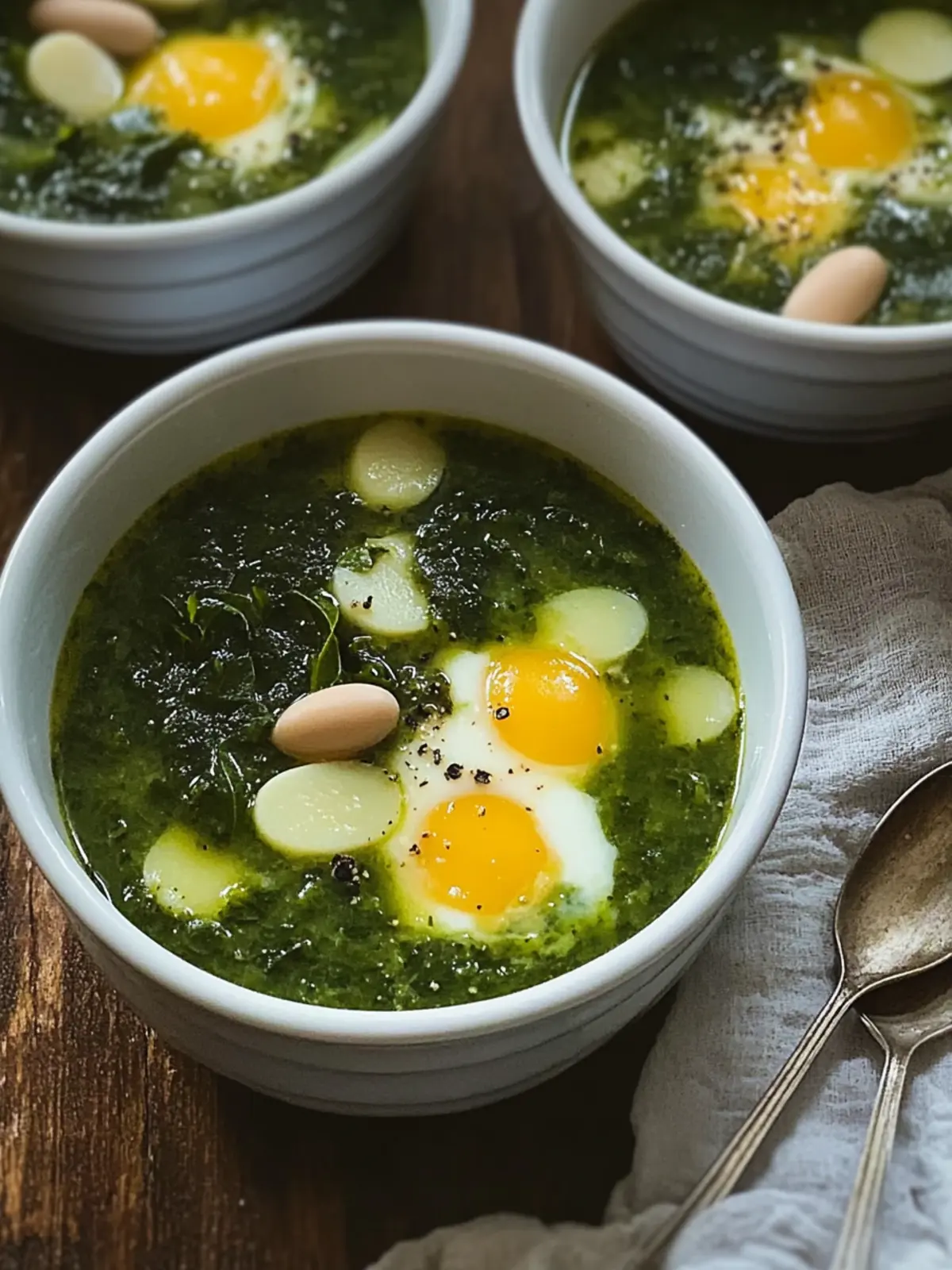 Hearty Turnip Green Soup with Savory Kielbasa Goodness