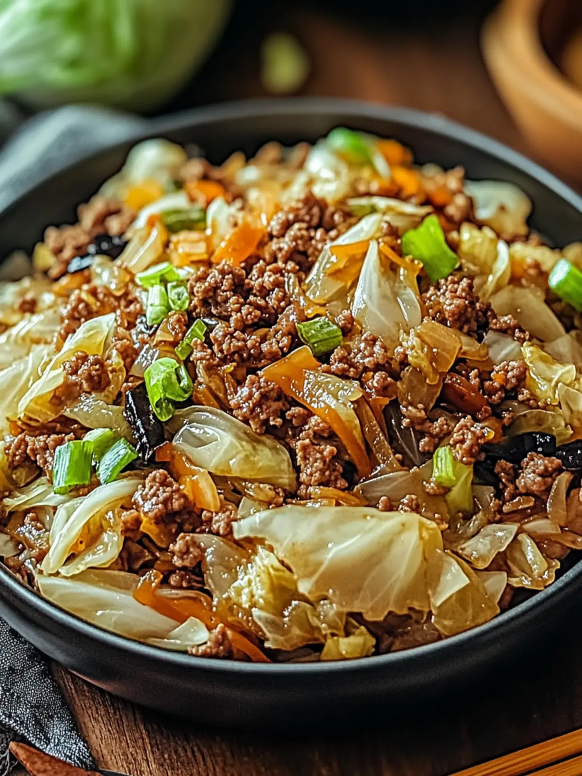 Irresistible Chinese Ground Beef and Cabbage Stir-Fry Recipe