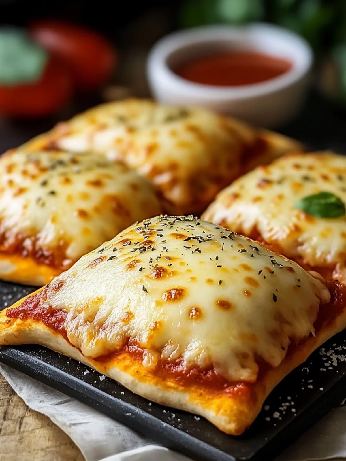 Irresistible Cheesy Pizza Pockets: A Delicious Homemade Treat