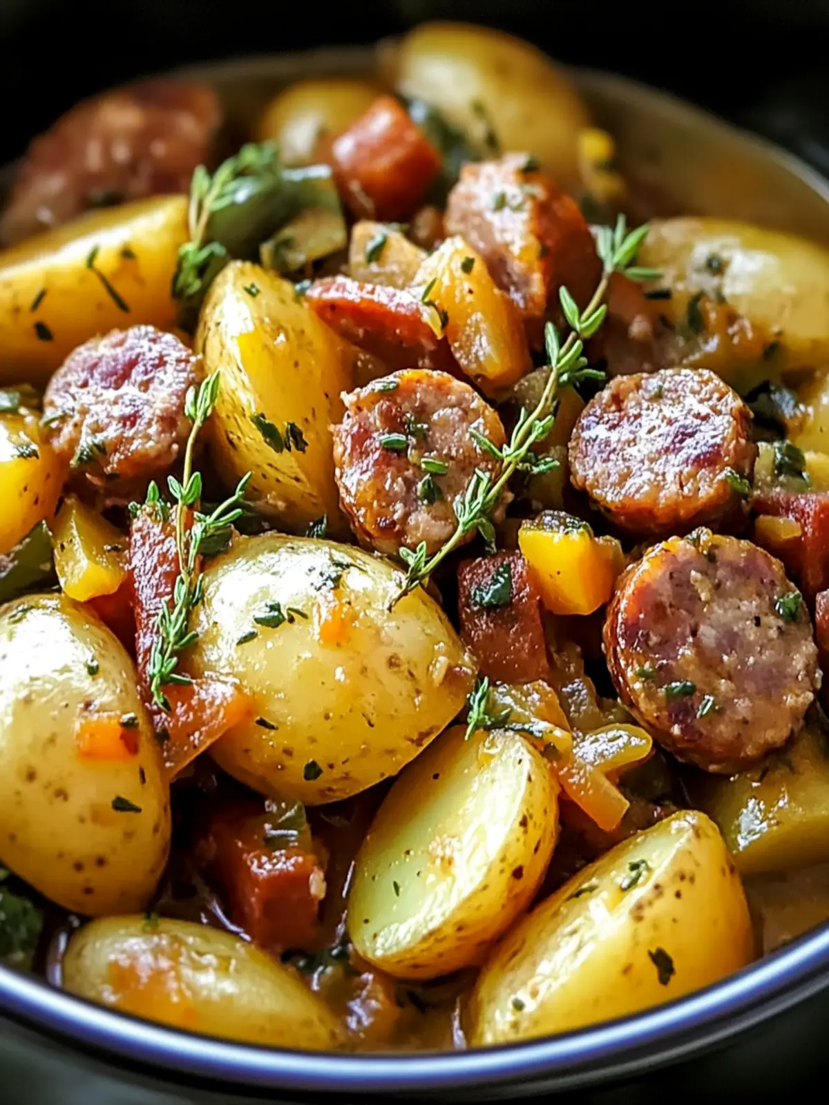 Ultimate Crock Pot Swamp Potatoes with Sausage & Veggies