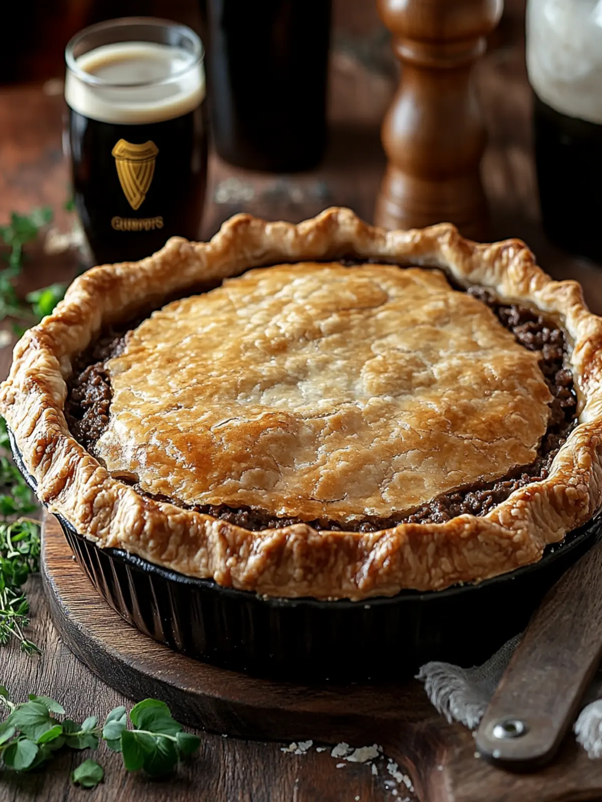 Irresistible Minced Beef and Guinness Pie Recipe
