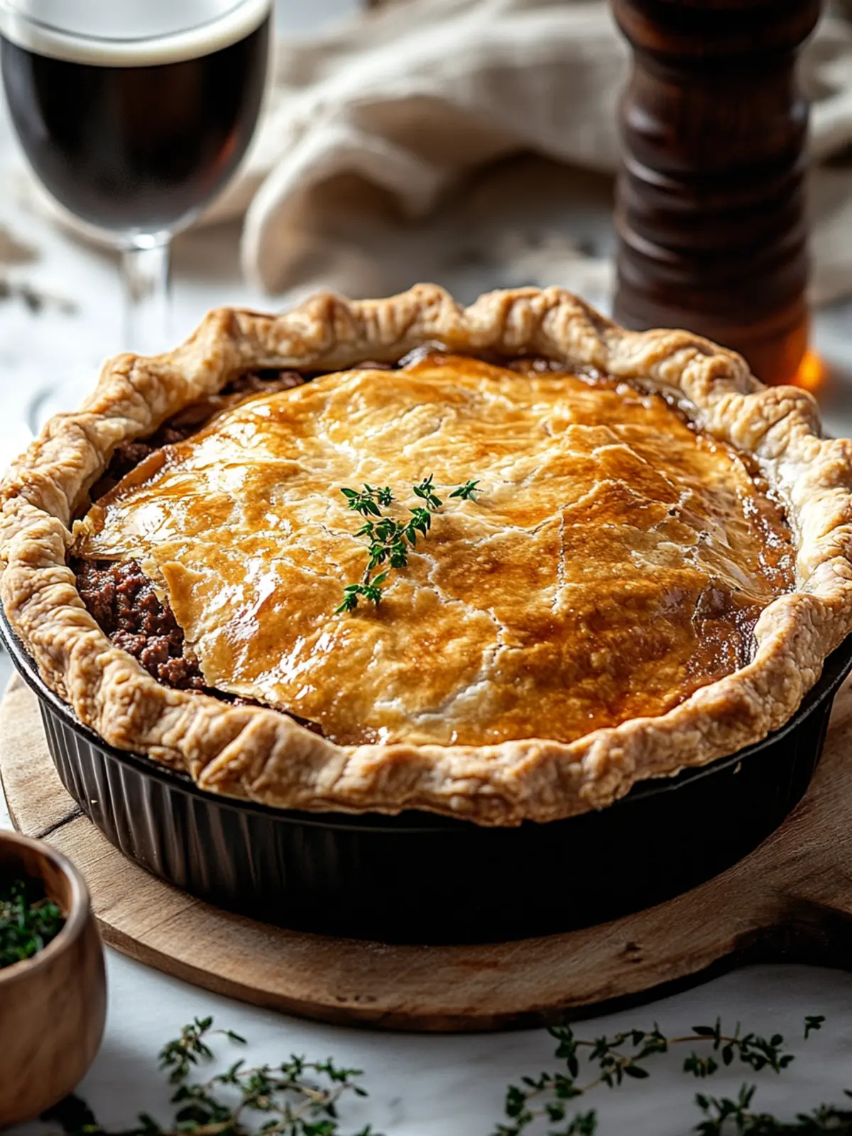 Irresistible Minced Beef and Guinness Pie Recipe