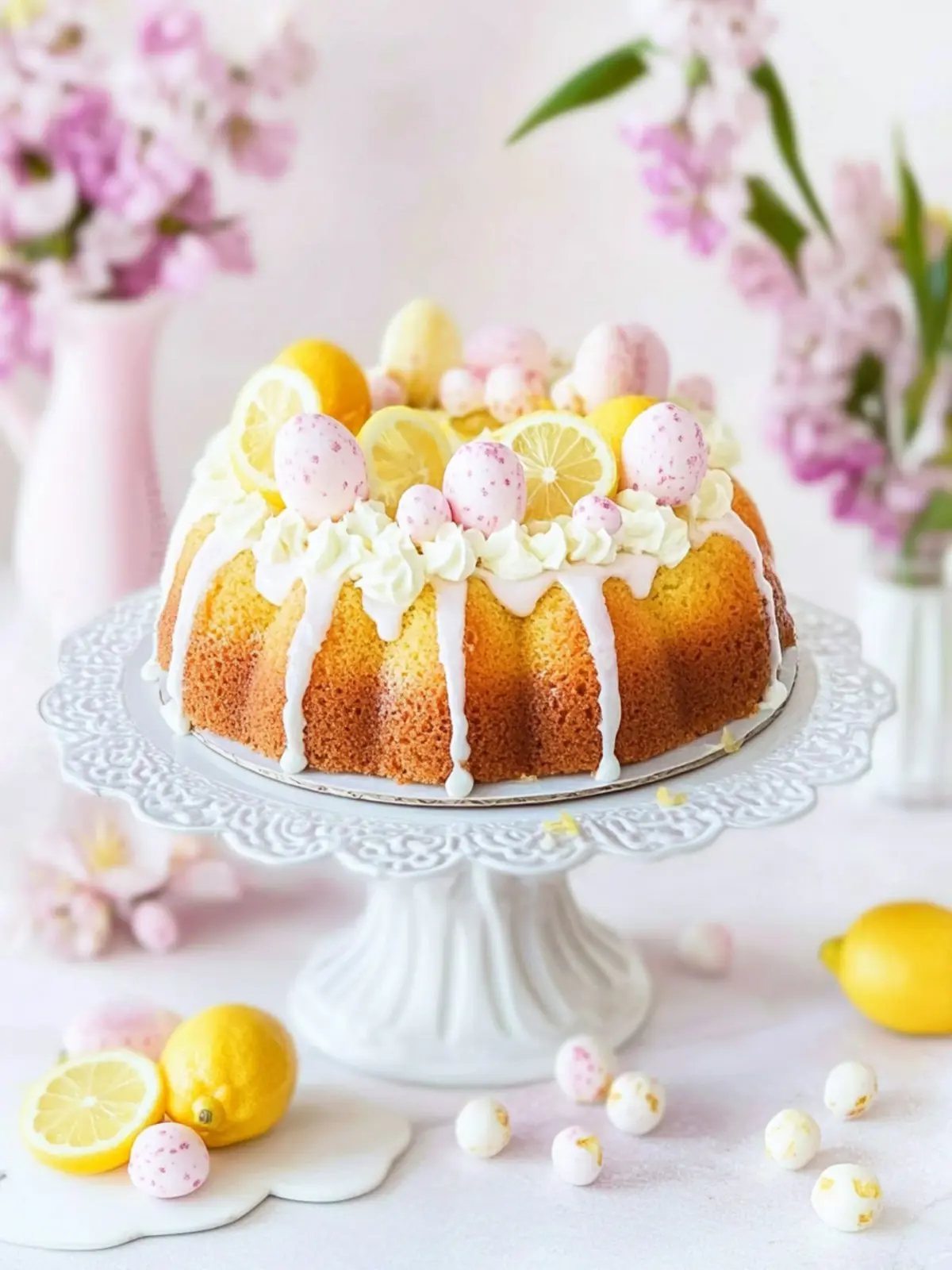 Irresistible Spring Lemon Pound Cake with Creamy Buttercream