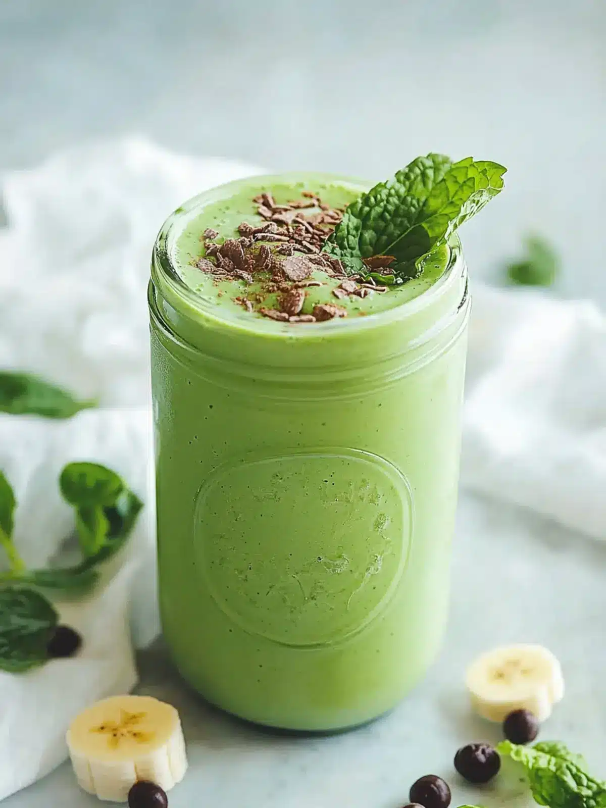 Shamrock Mint Banana Smoothie: A Delicious Creamy Delight